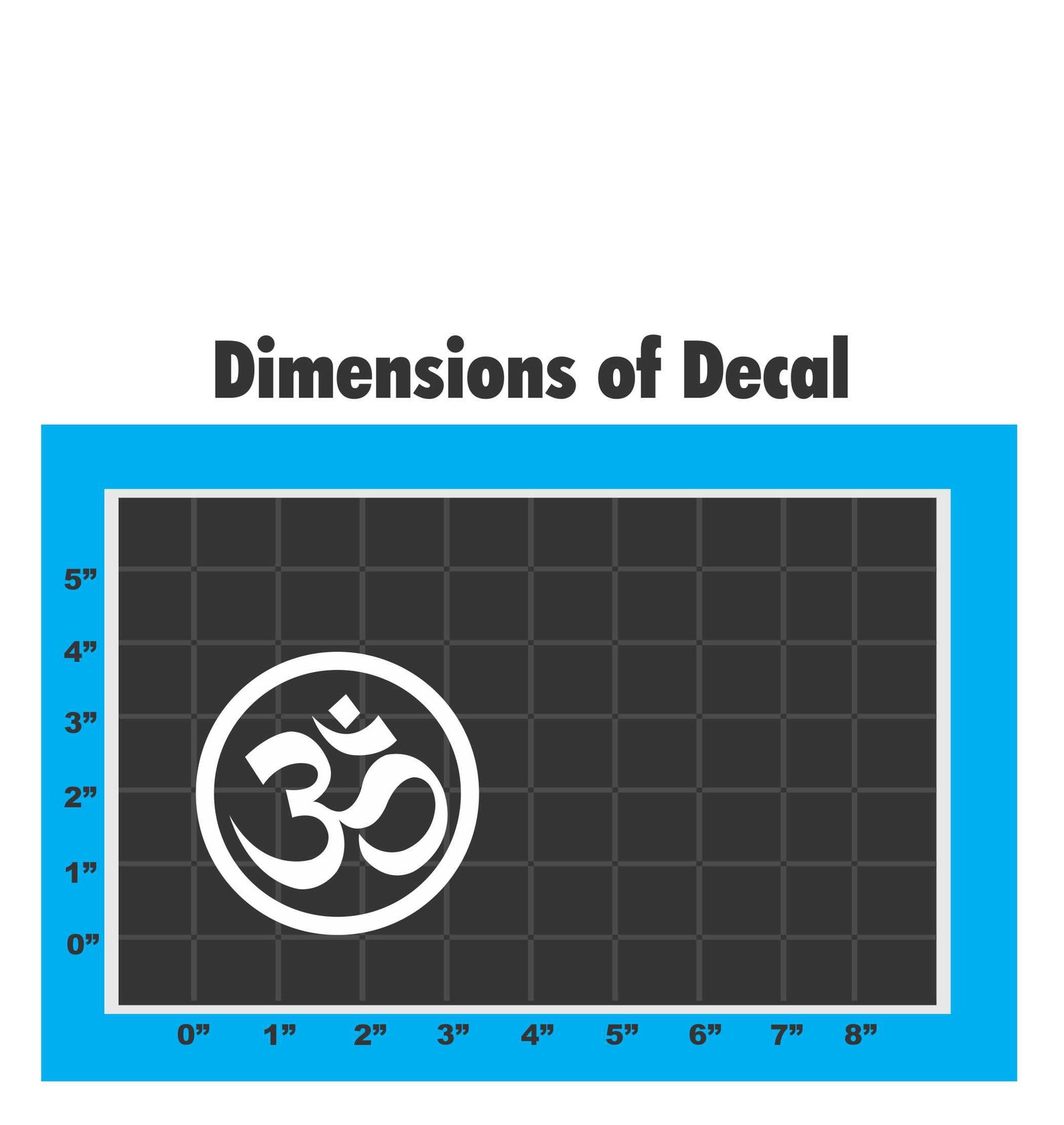 OM OHM Yoga Symbol Vinyl Sticker - 4" - Decal Girl Car Sticker Peace ...