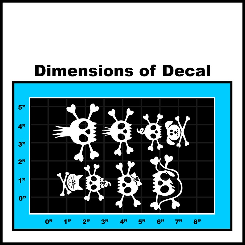 Sticker Connection Skull Stick Figure Family Bumper Sticker - Etsy