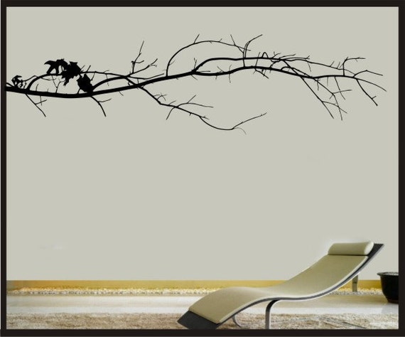 Decorative Tree Branch 12.5x48 Sticker - Etsy