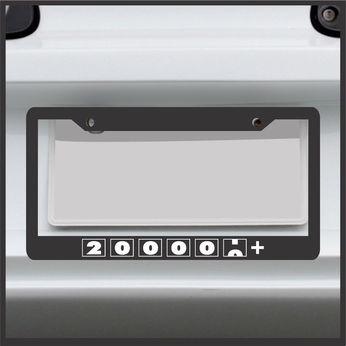 Sticker Connection 200000 Miles License Plate Frame - Etsy