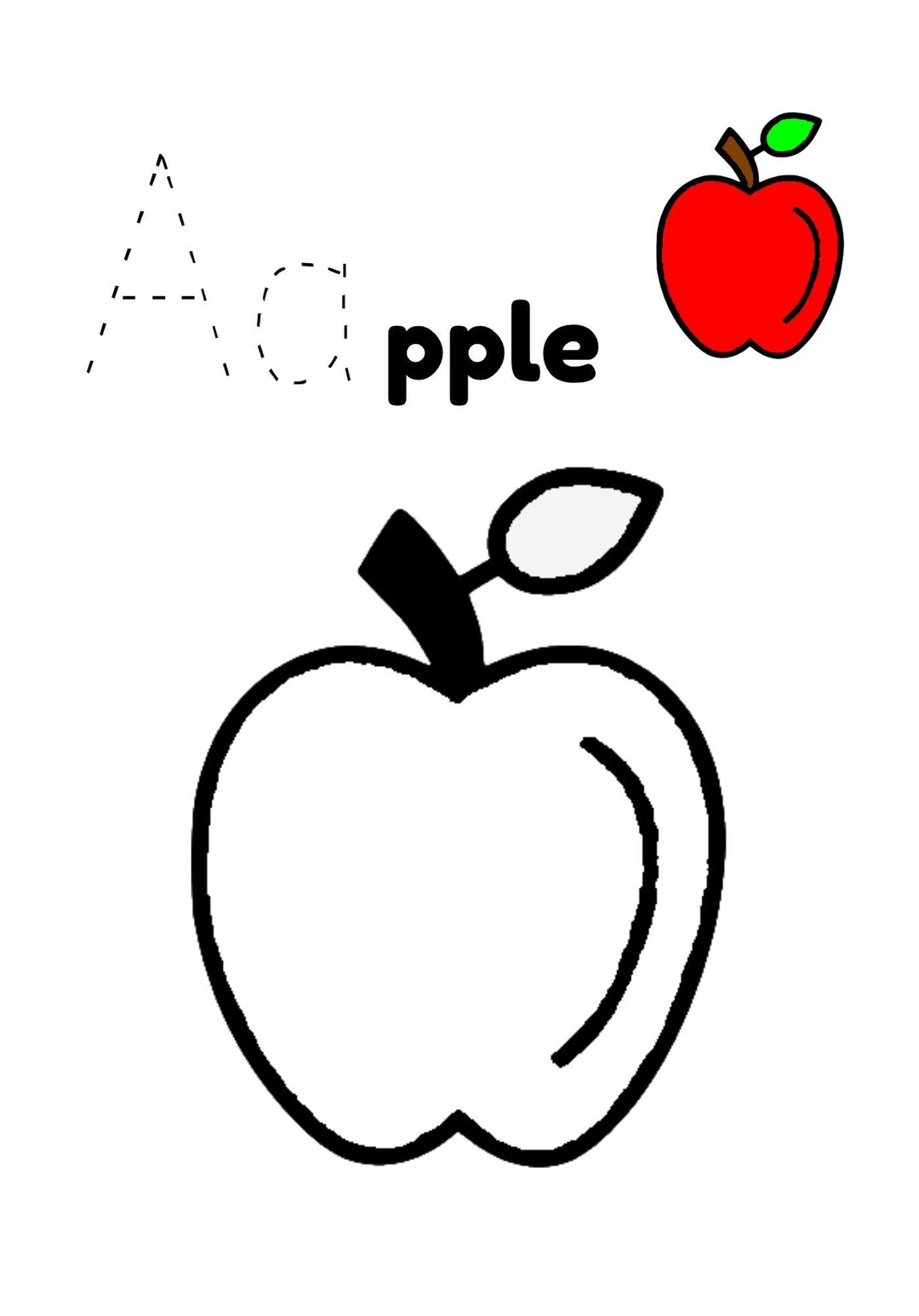 Tracing and Coloring Letters A-Z - Etsy