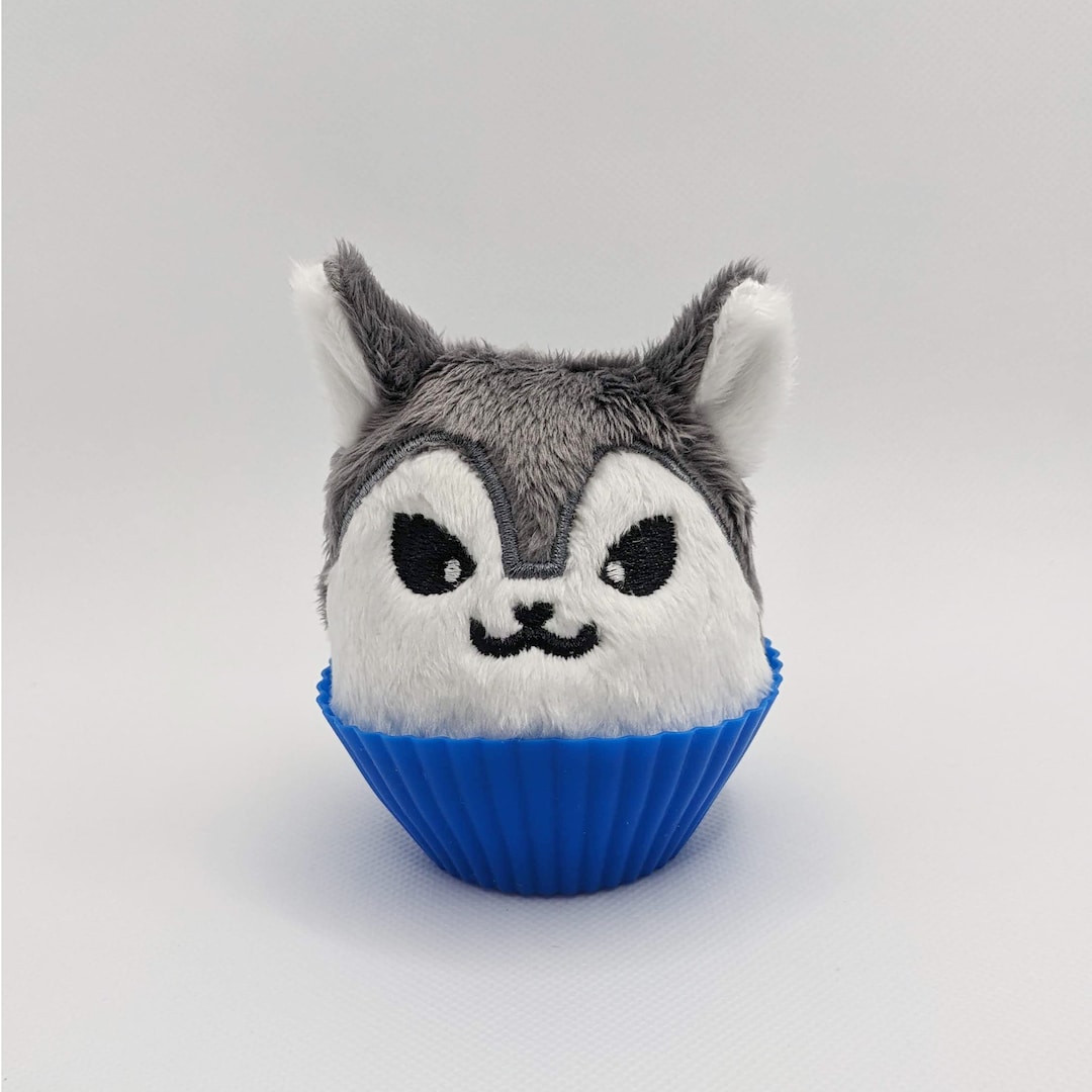 Wolf Cupcake Mochi Plushie, Soft Toy, Kids Stuffed Toy Handmade From ...