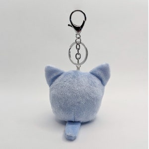 Cat Plushie Keyring Soft Toy Bag Charm Handmade From Minky - Etsy