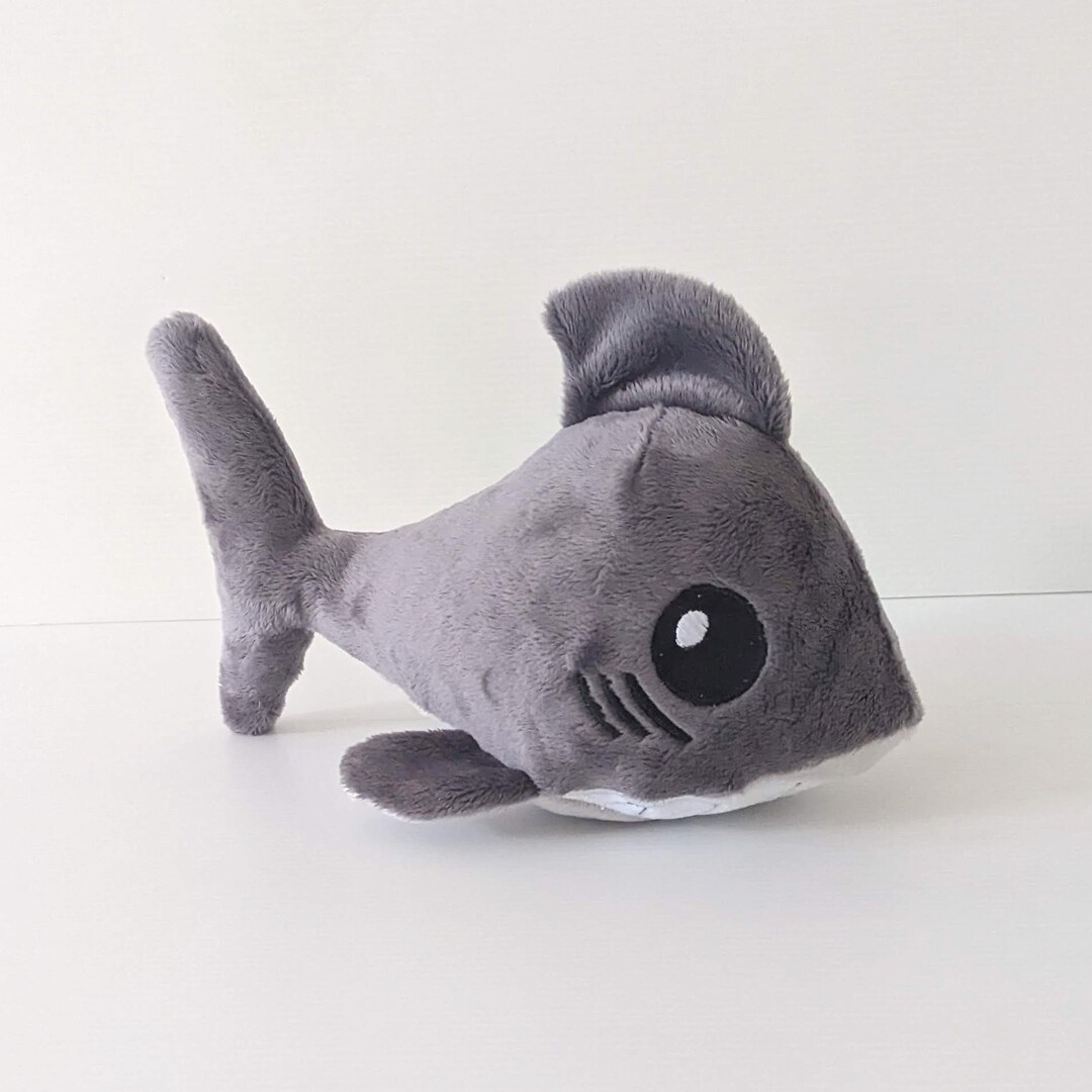 Shark Plushie Soft Toy Kids Stuffed Toy Handmade From Minky - Etsy