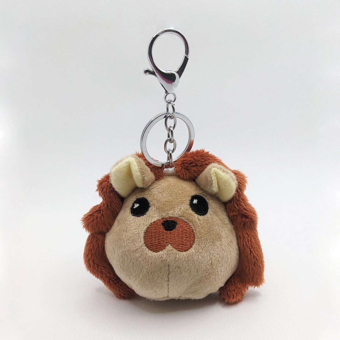 Lion Plushie Keyring Soft Toy Bag Charm Handmade From Minky - Etsy
