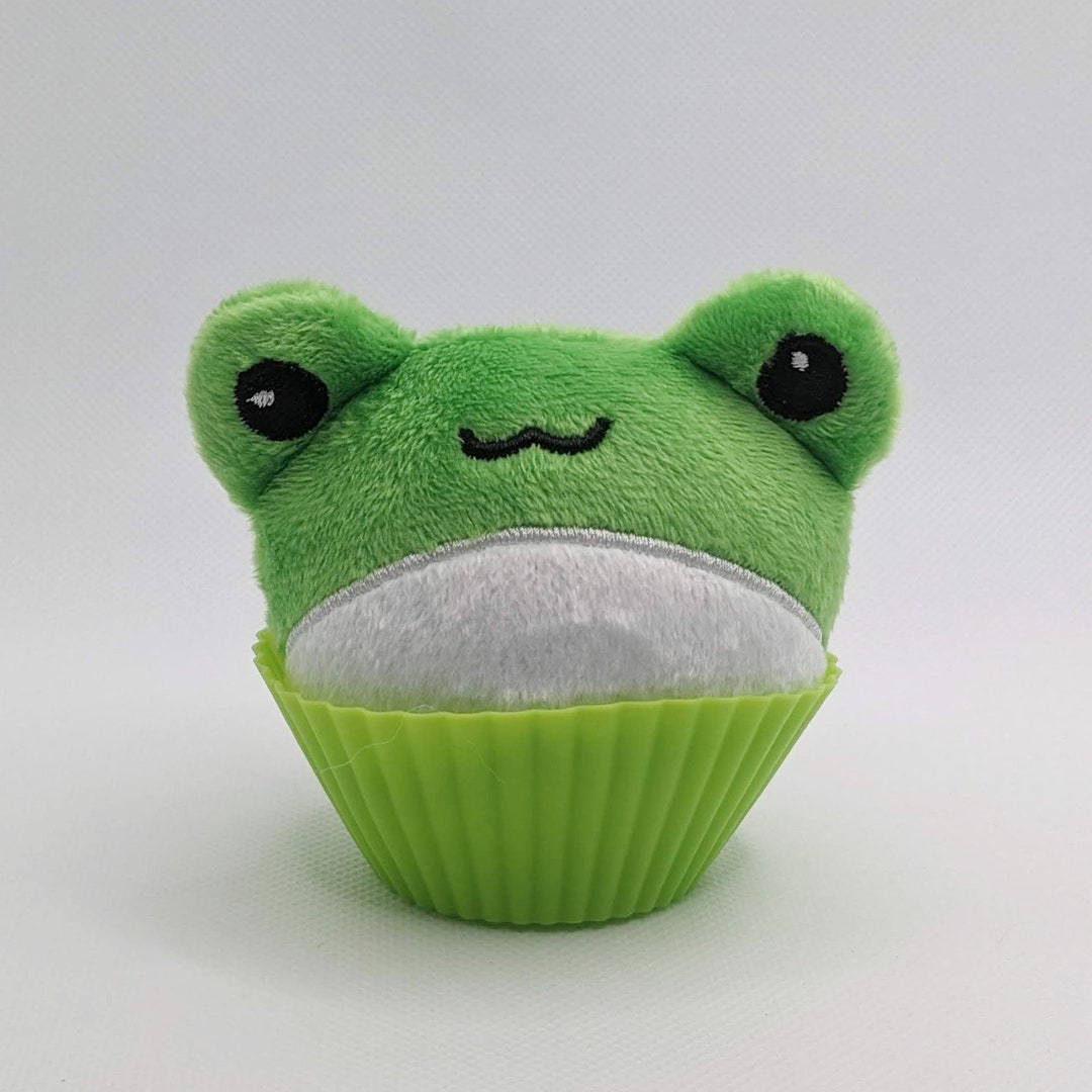 Frog Cupcake Mochi Plushie, Soft Toy, Kids Stuffed Toy Handmade From ...