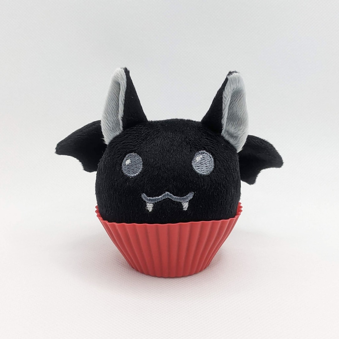Bat Cupcake Mochi Plushie, Soft Toy, Kids Stuffed Toy Handmade From ...