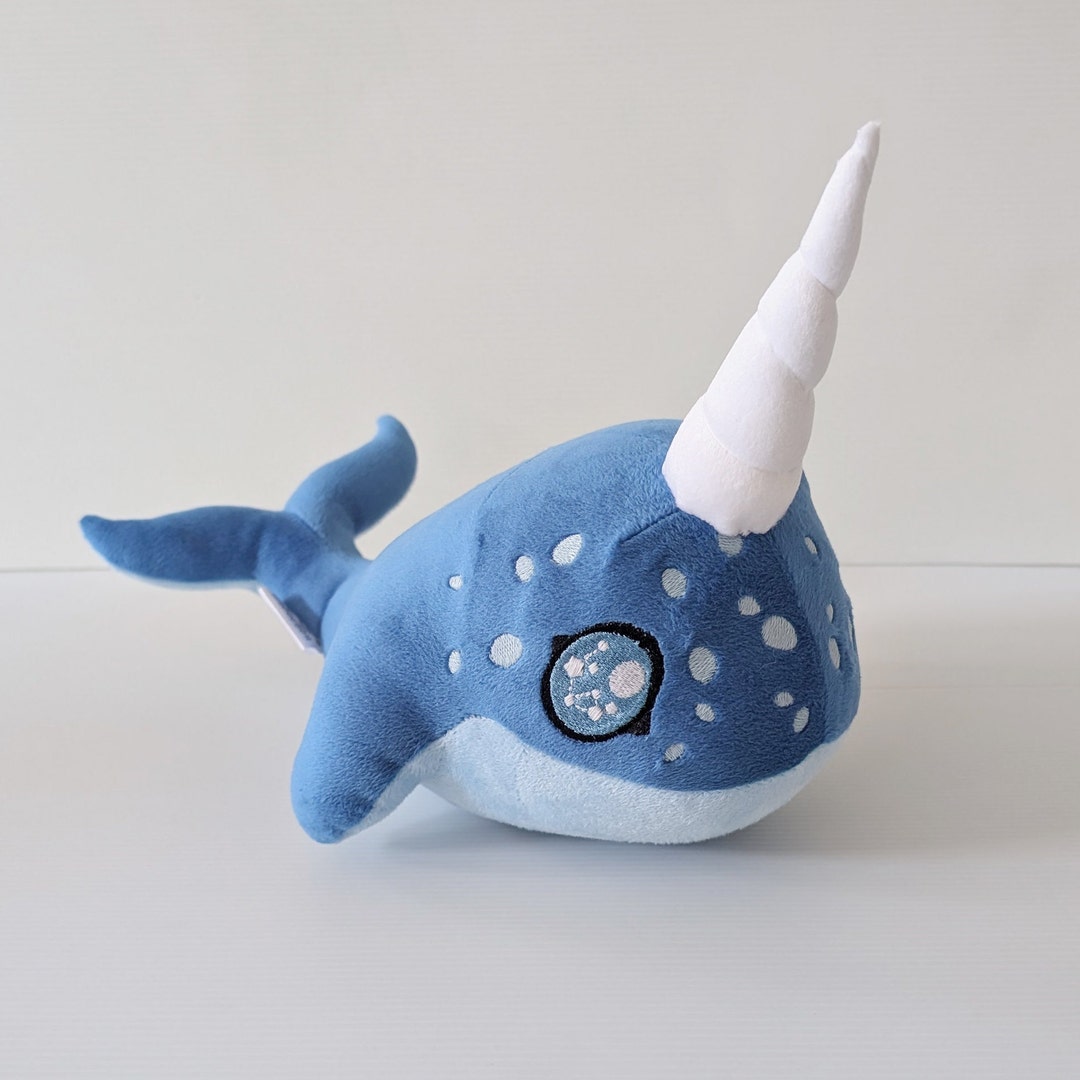 Narwhal Plushie, Soft Toy, Kids Stuffed Toy Handmade From Minky - Etsy