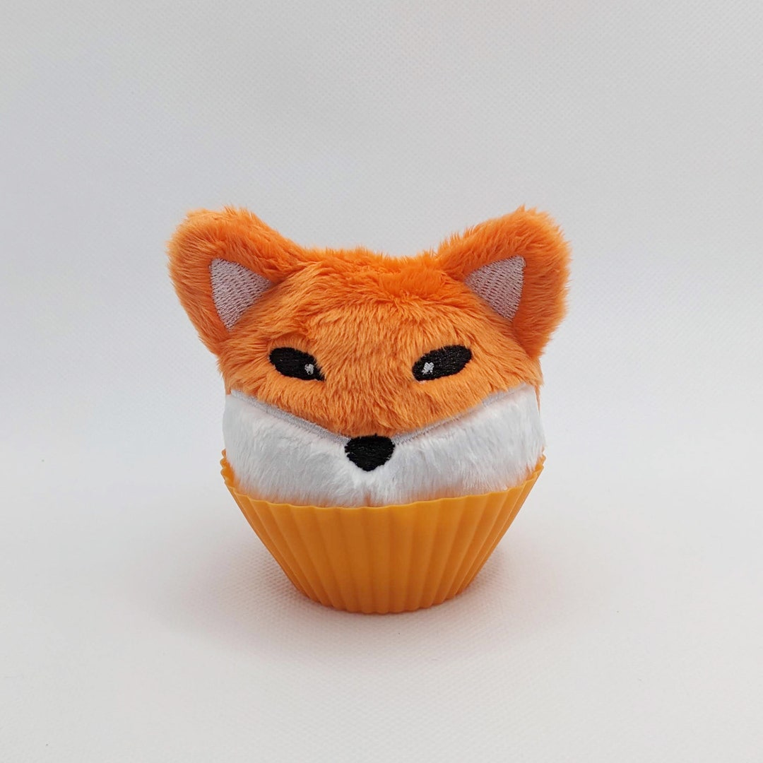 Fox Cupcake Mochi Plushie, Soft Toy, Kids Stuffed Toy Handmade From ...