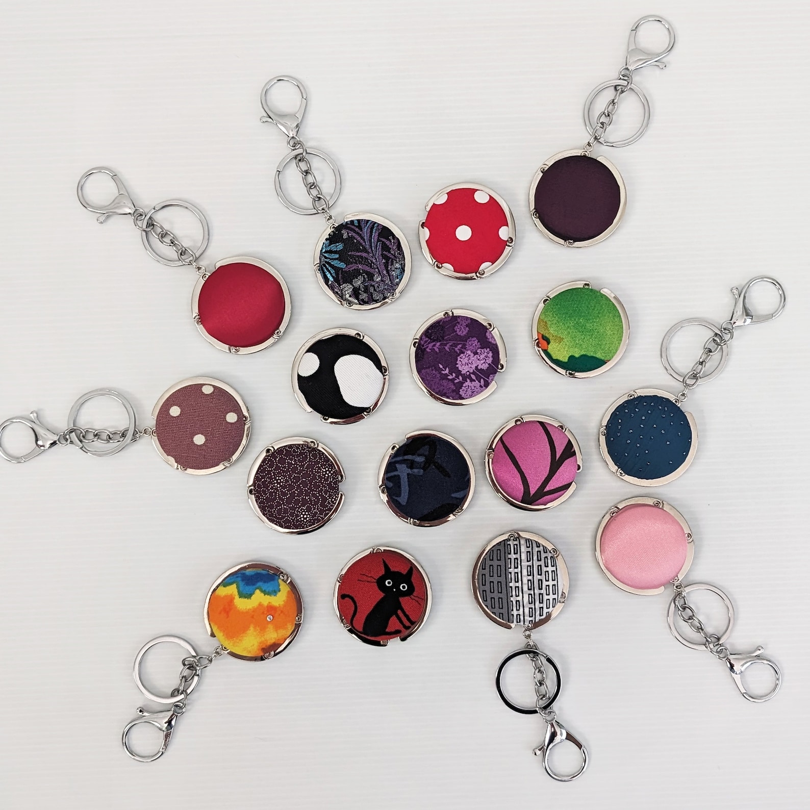 Handbag Hook Key Ring and Bag Charm, Purse Hook Hanger Key Chain, Bag ...