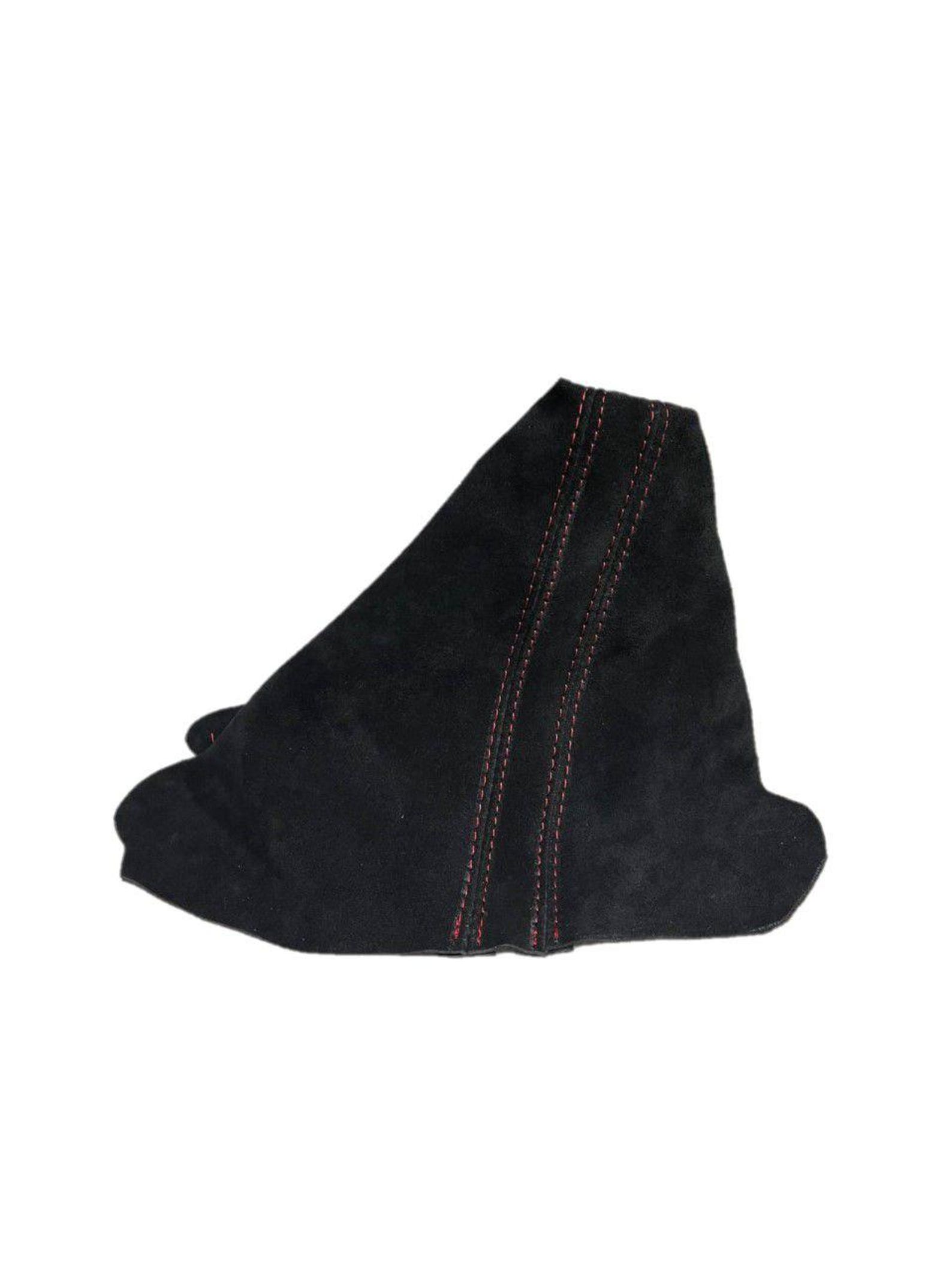 SUEDE Shift Boot Cover in Red Stitch for Chevrolet Corvette C5 V8 Z06 ...