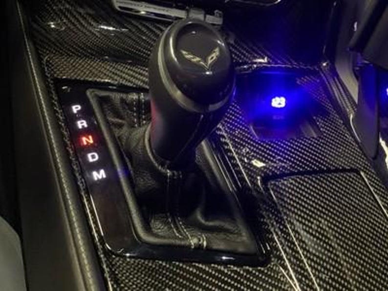 Corvette C7 Black Leather Automatic Shift Boot Cover - Etsy