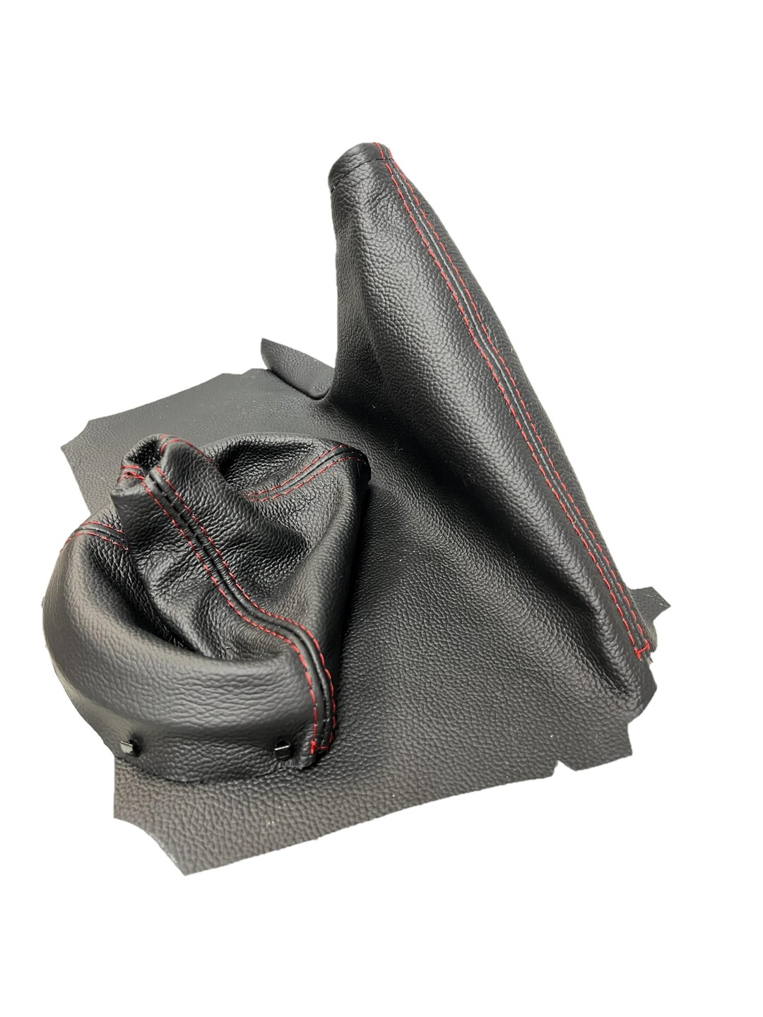 Leather Shift & E-brake Boot Cover, Red Stitching, for Subaru Brz/scion ...