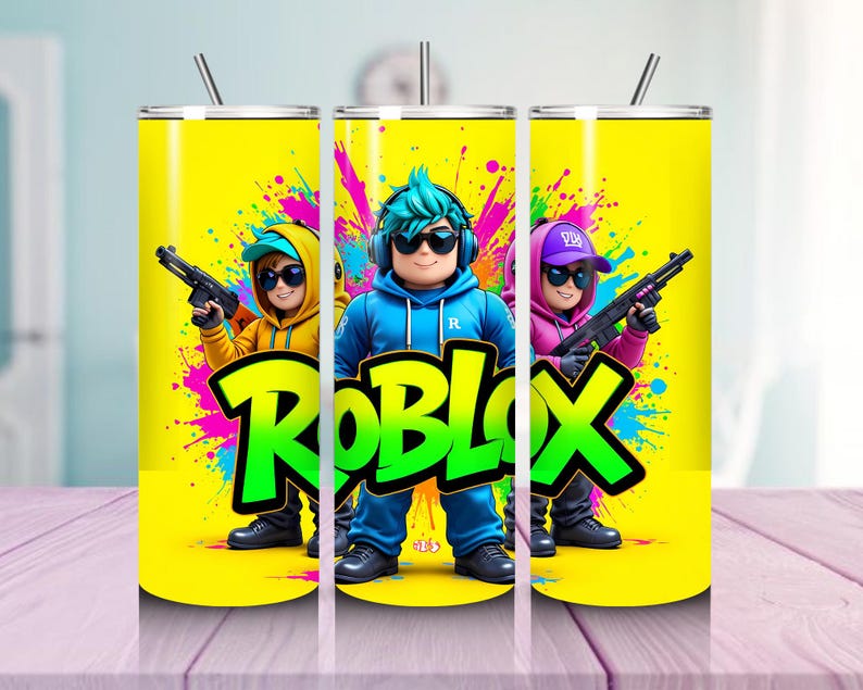 10+ Cartoon Gaming Character Tumbler Wrap Bundle • Boys & Girls Gamer ...