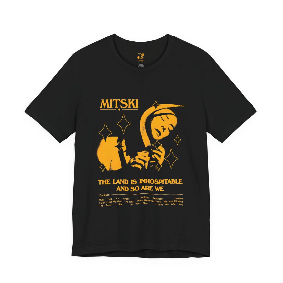 Mitski Album Art Tee | the Land is Inhospitable and so Are We T-shirt ...