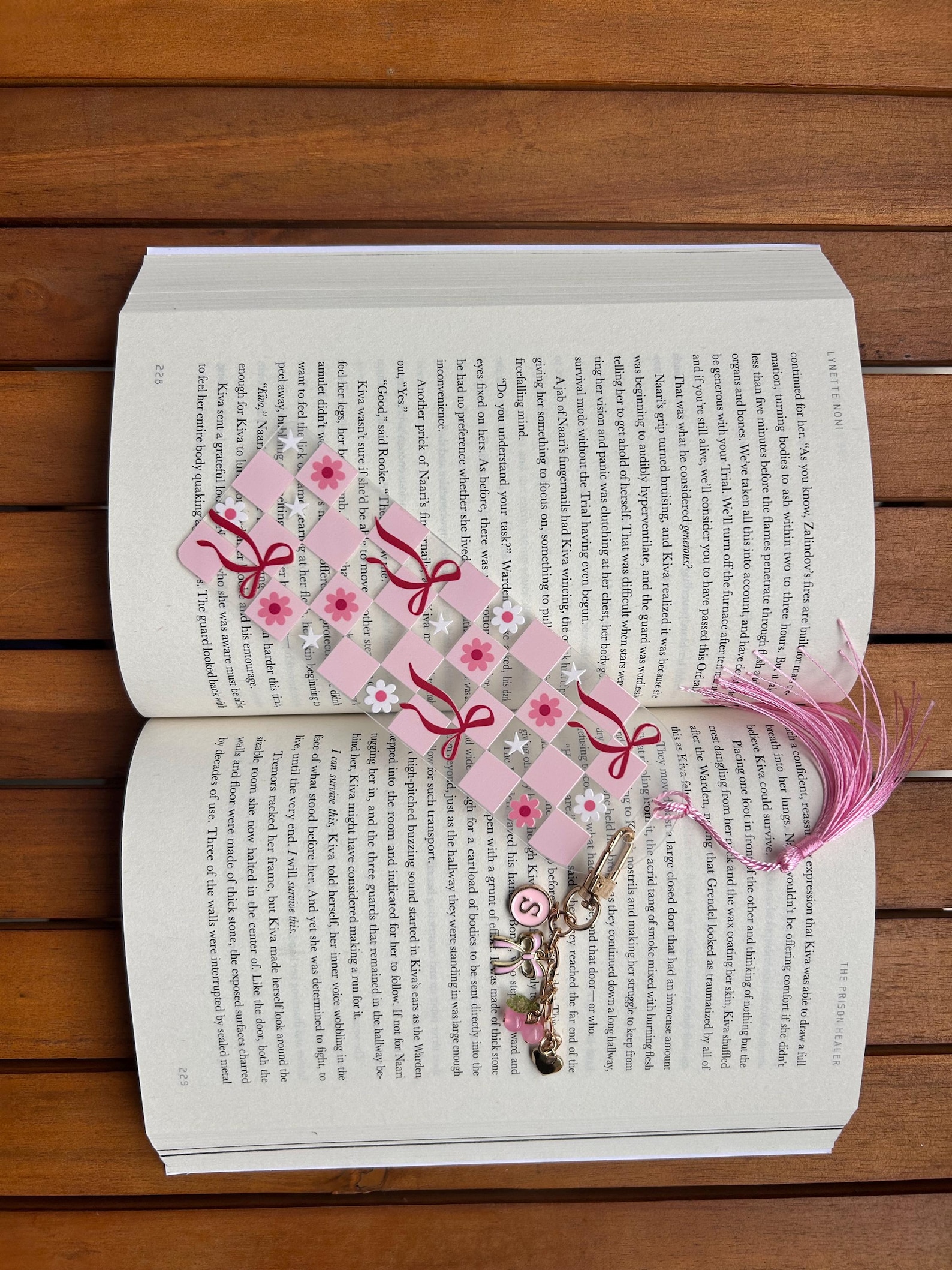Valentine's Day Pink Coquette Acrylic Bookmark 6x2 | Personalized ...