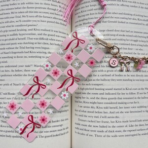 Valentine's Day Pink Coquette Acrylic Bookmark 6x2 | Personalized ...
