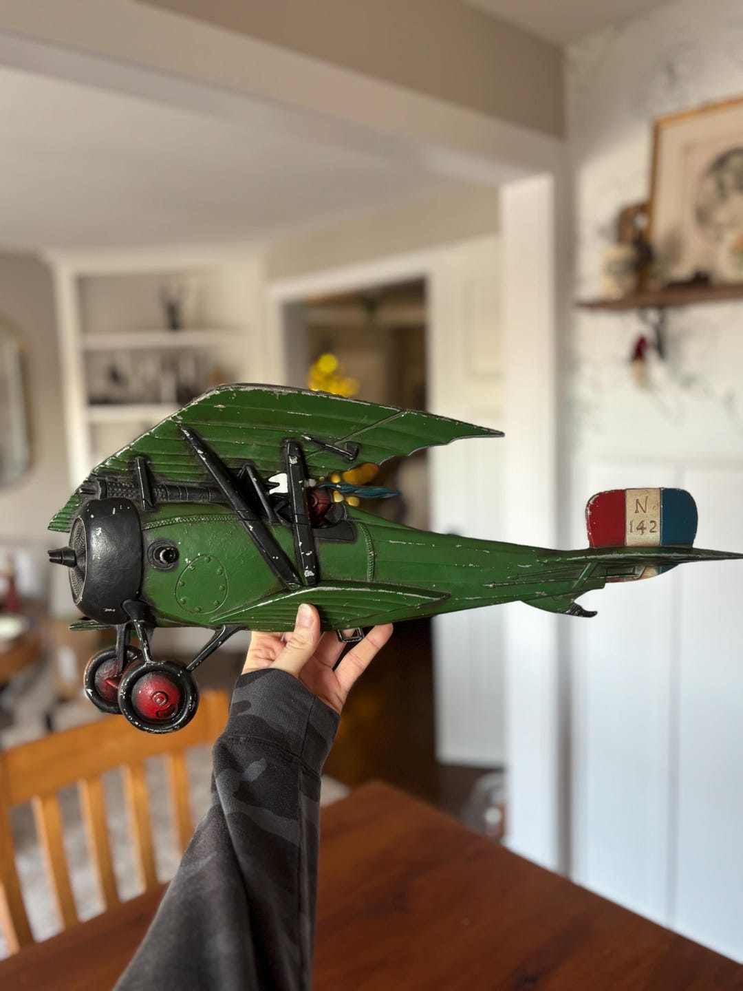 Vintage 1970s Sexton Cast Metal Biplane Wall Art - Aviation Theme Kid's ...
