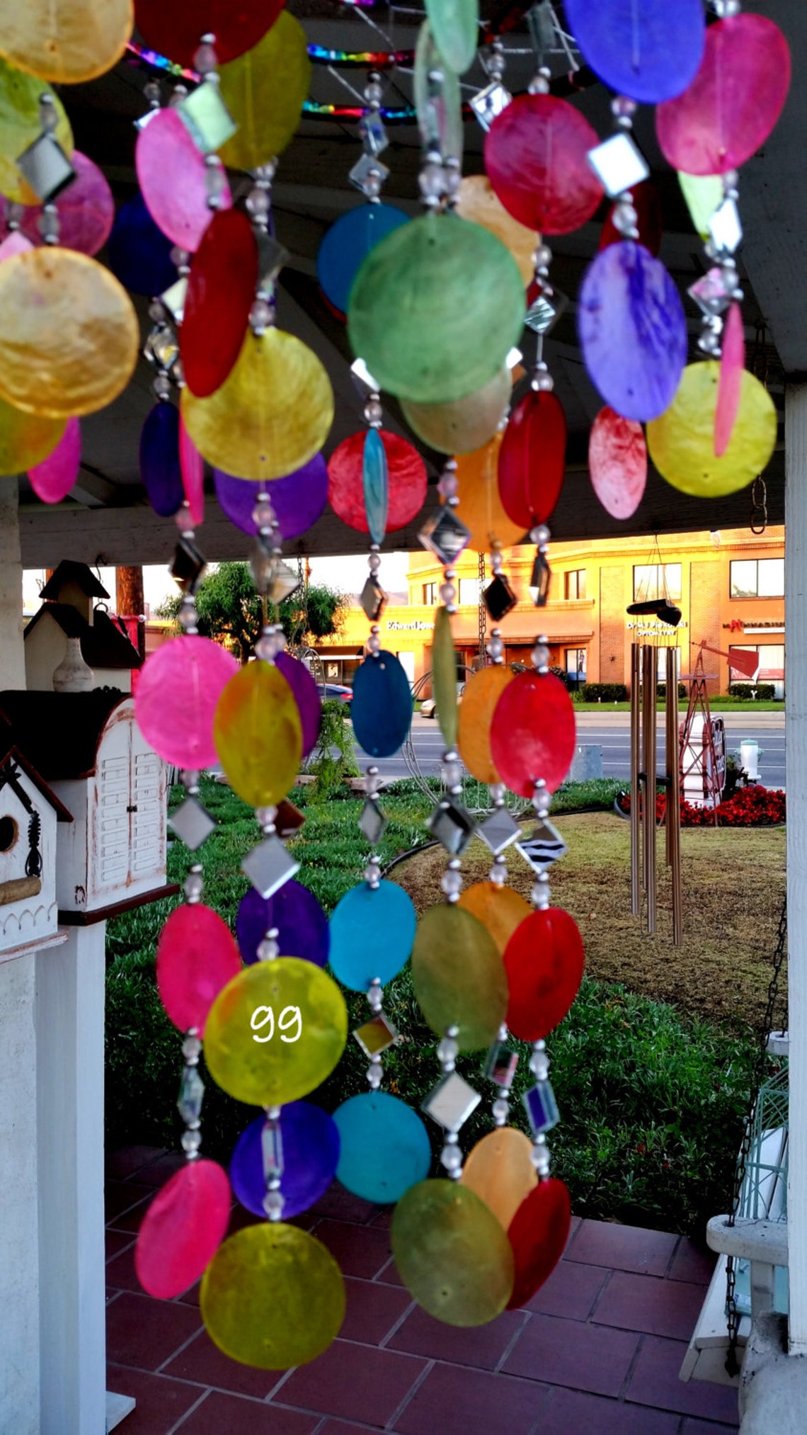 Capiz Shell Windchimes Mixed Colors Capiz Chimes - Etsy