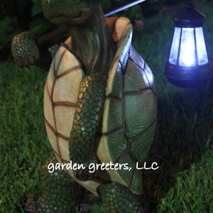 Solar Turtle Statue Turtle Garden Statue With Solar Light Turtle ...