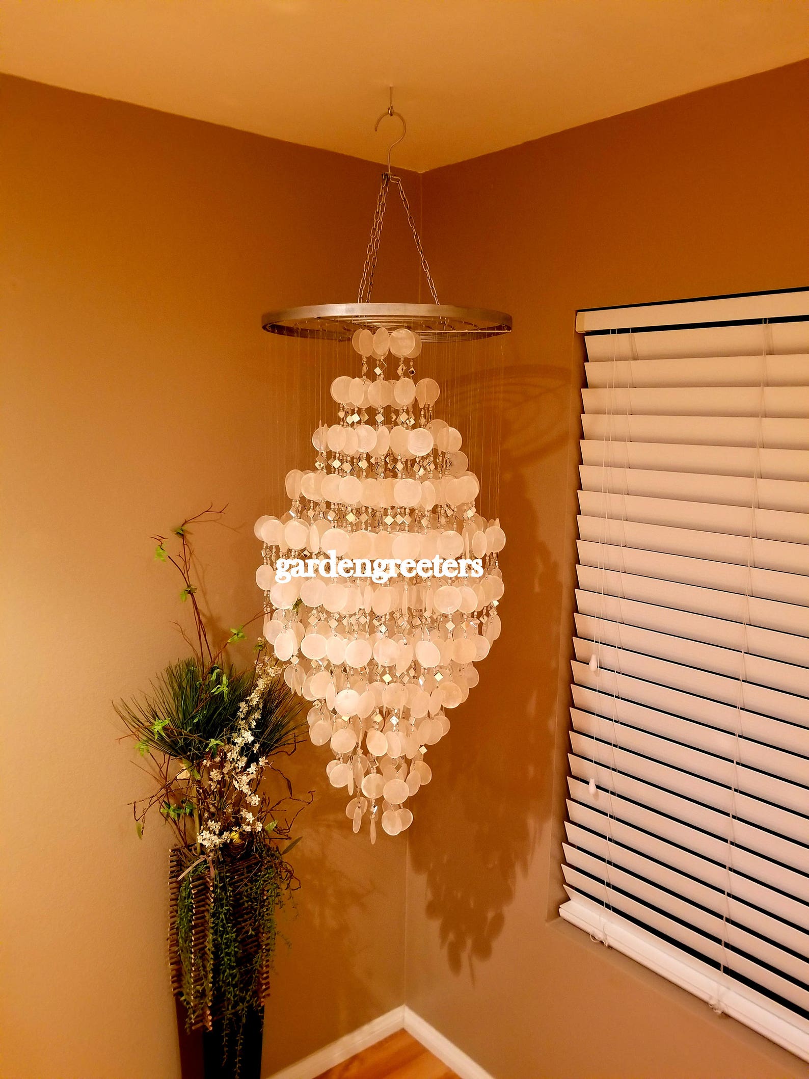 Extra Large Capiz Shell Chandelier Light White Capiz Shell - Etsy