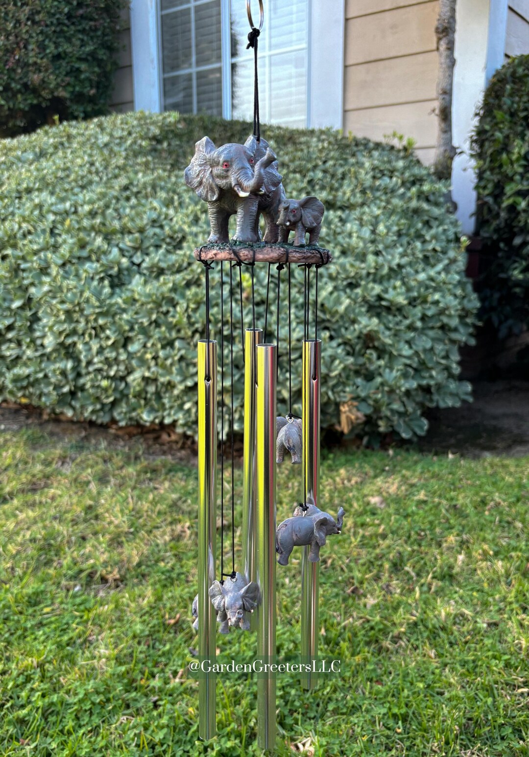 Elephant Wind Chime Elephant Wind Chime Figurine - Etsy