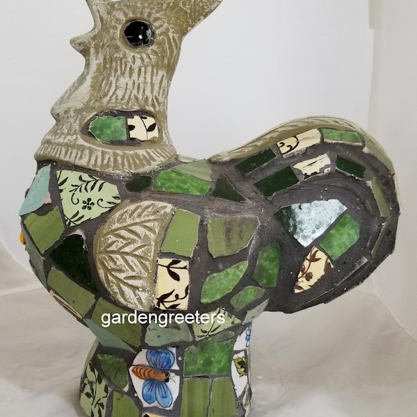 Mosaic Rooster - Etsy
