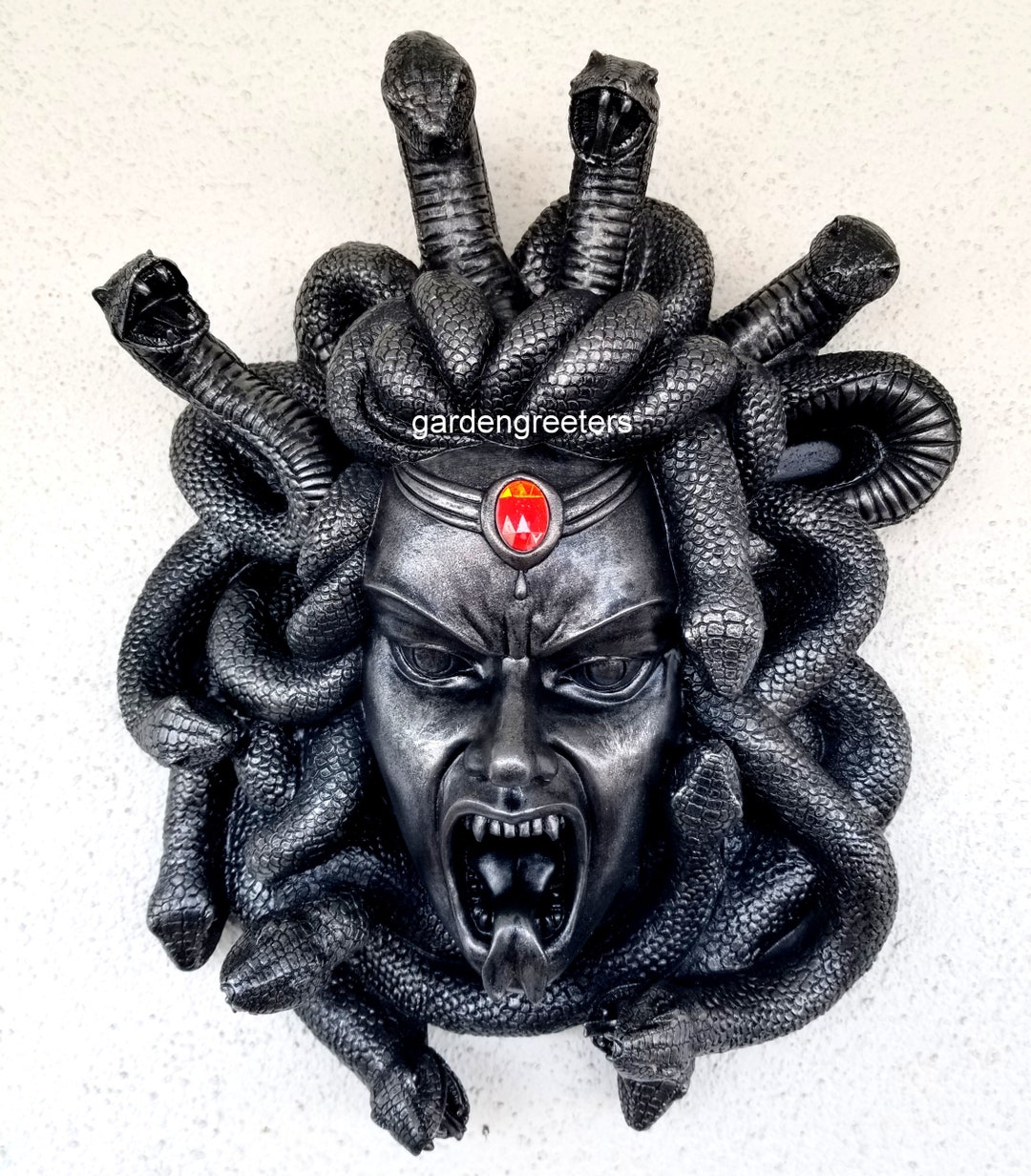 Medusa Statue Wall Mount Medusa Figurine Medusa Home Garden - Etsy