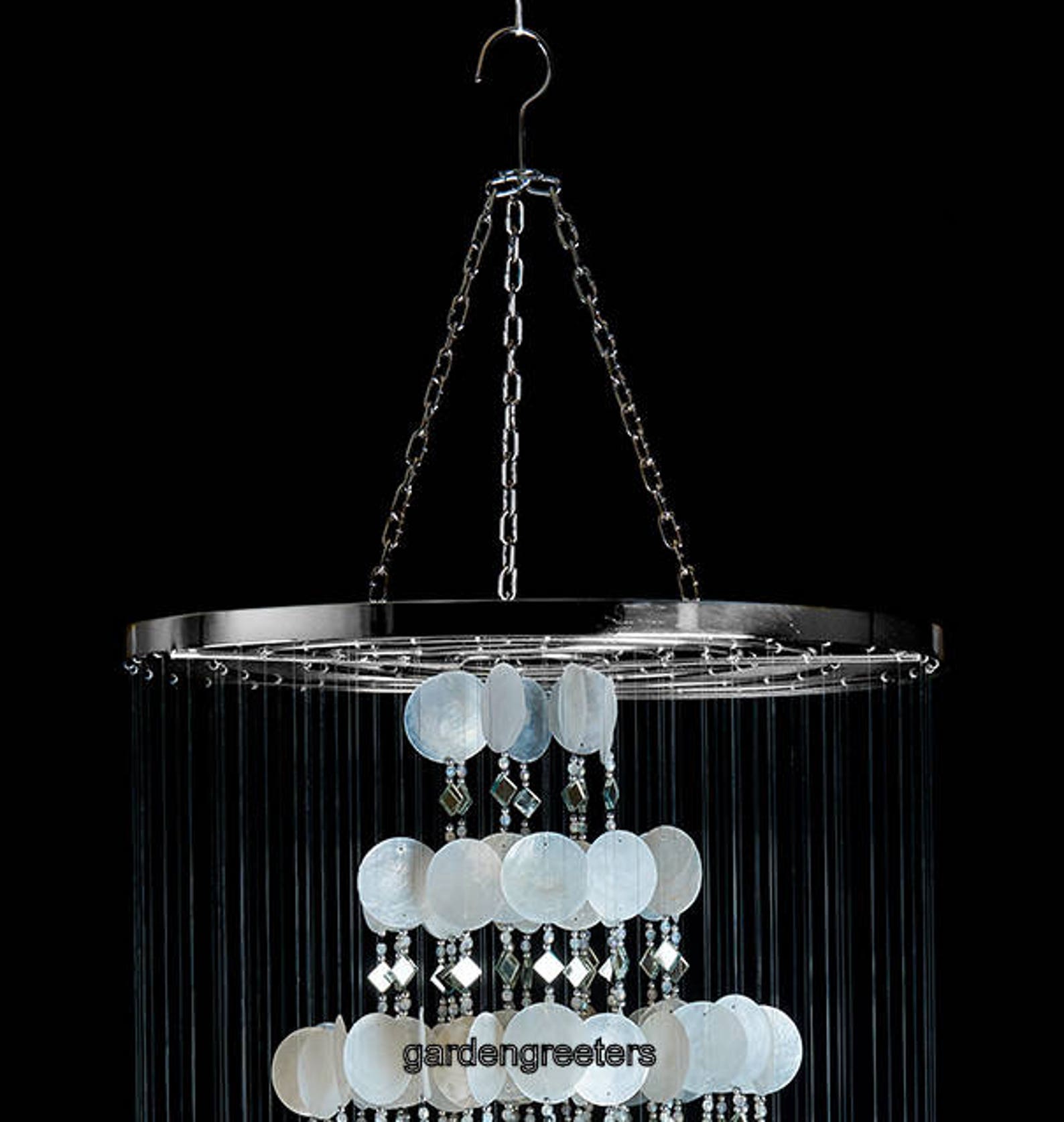 Extra Large Capiz Shell Chandelier Light White Capiz Shell | Etsy