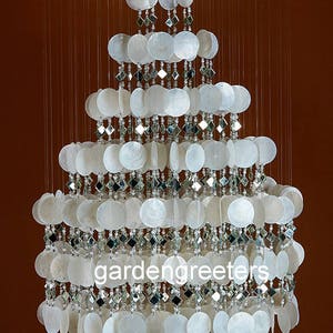 Extra Large Capiz Shell Chandelier Light White, Capiz Shell Chandelier ...