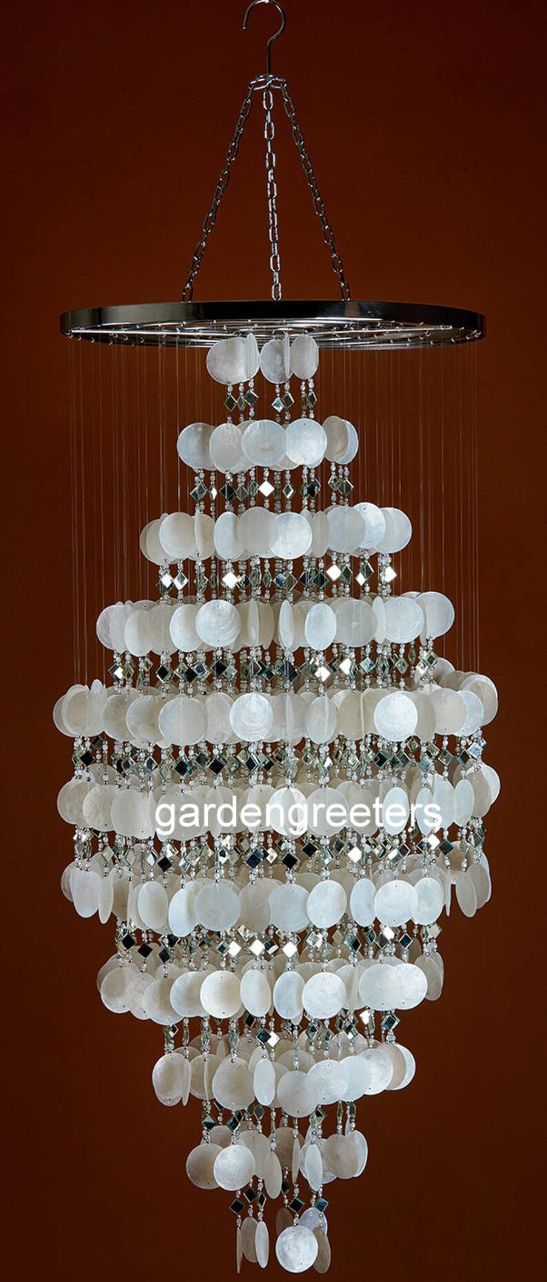Extra Large Capiz Shell Chandelier Light White Capiz Shell - Etsy
