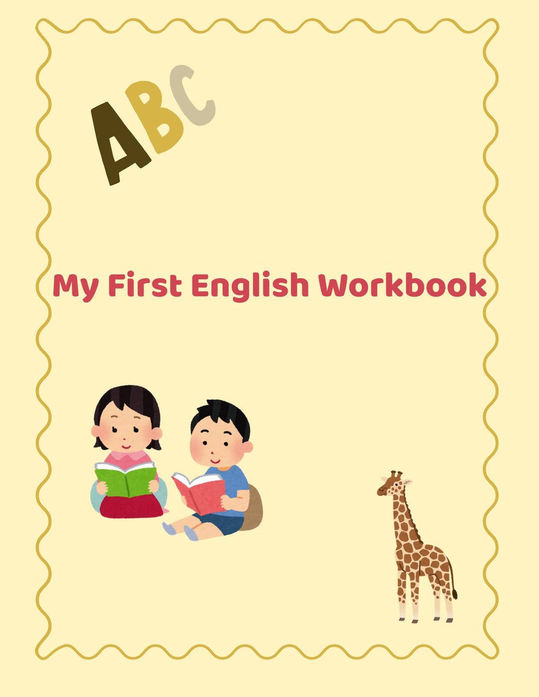 My First English Workbook - Etsy