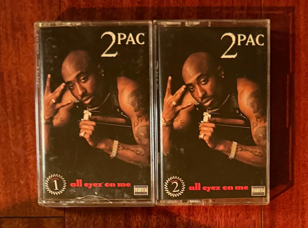 2pac All Eyez on Me Rare US CRC Double Cassette Tapes 1996 Original ...