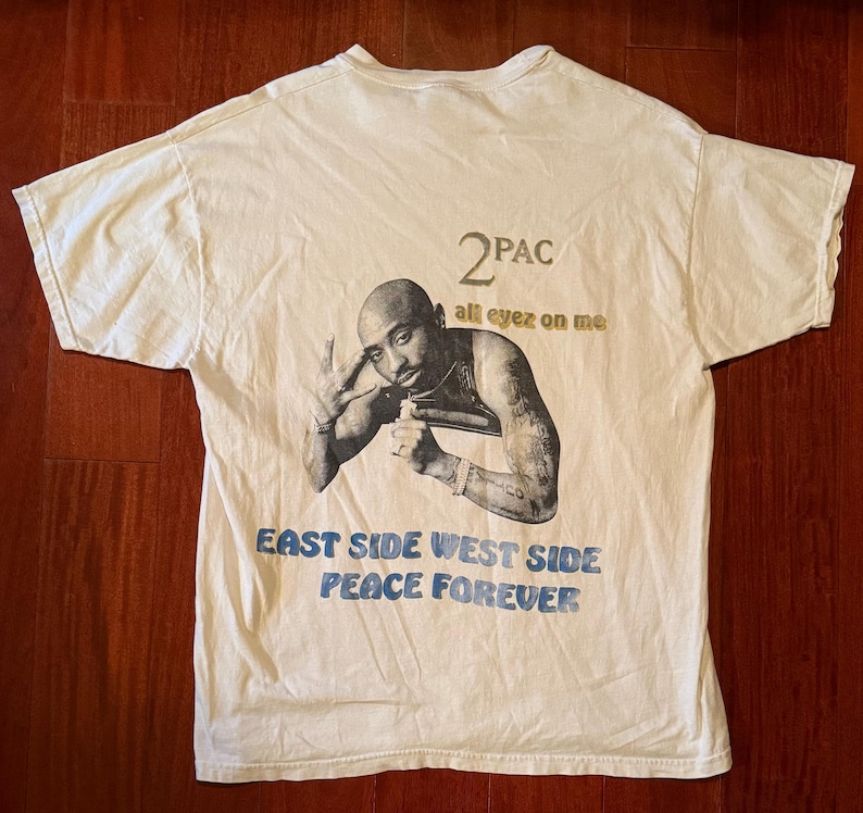 2pac Tupac All Eyez on Me East Side West Side Peace Forever US Vintage ...