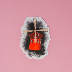 Moulin Rouge Windmill Stickers - Etsy