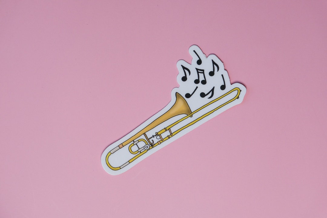 The Music Man Trombone Stickers - Etsy