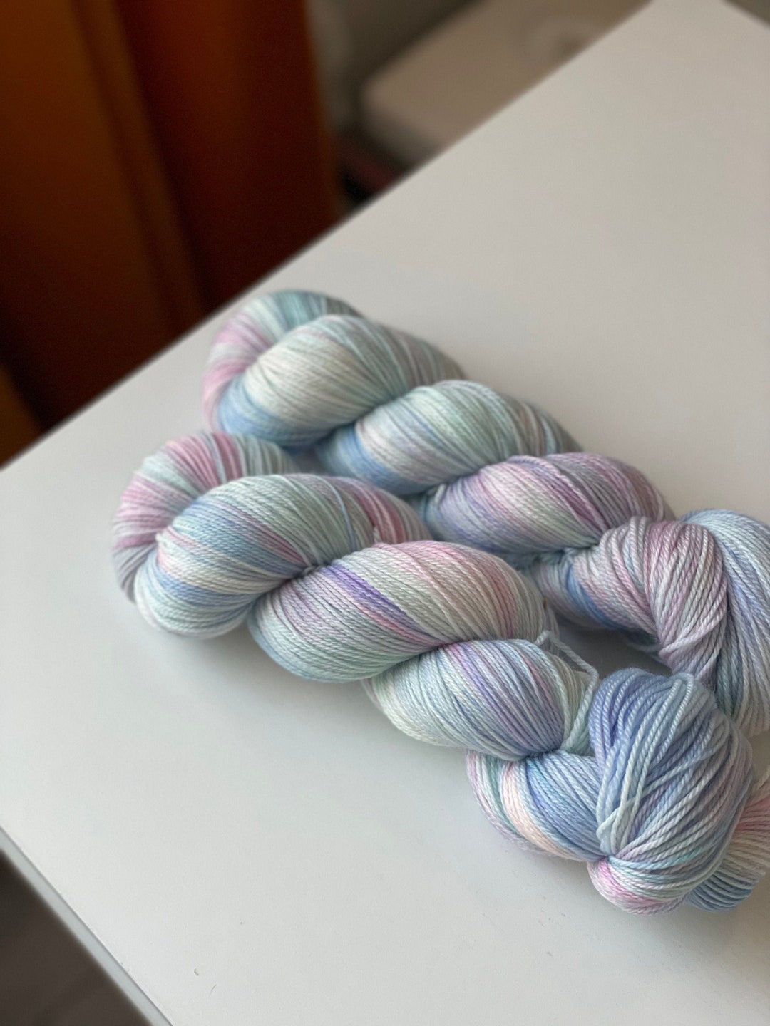 Hand Dyed Yarn, Pastel Variegated Yarn, 90s Aesthetic - Etsy