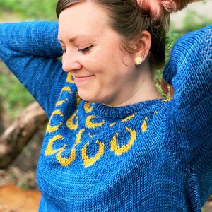 Womens Crescent Moon Knit Sweater Pattern, PDF Pattern, Crescent Moon Sweater - Etsy