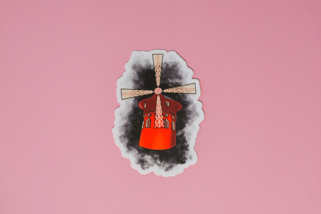 Moulin Rouge Windmill Stickers - Etsy