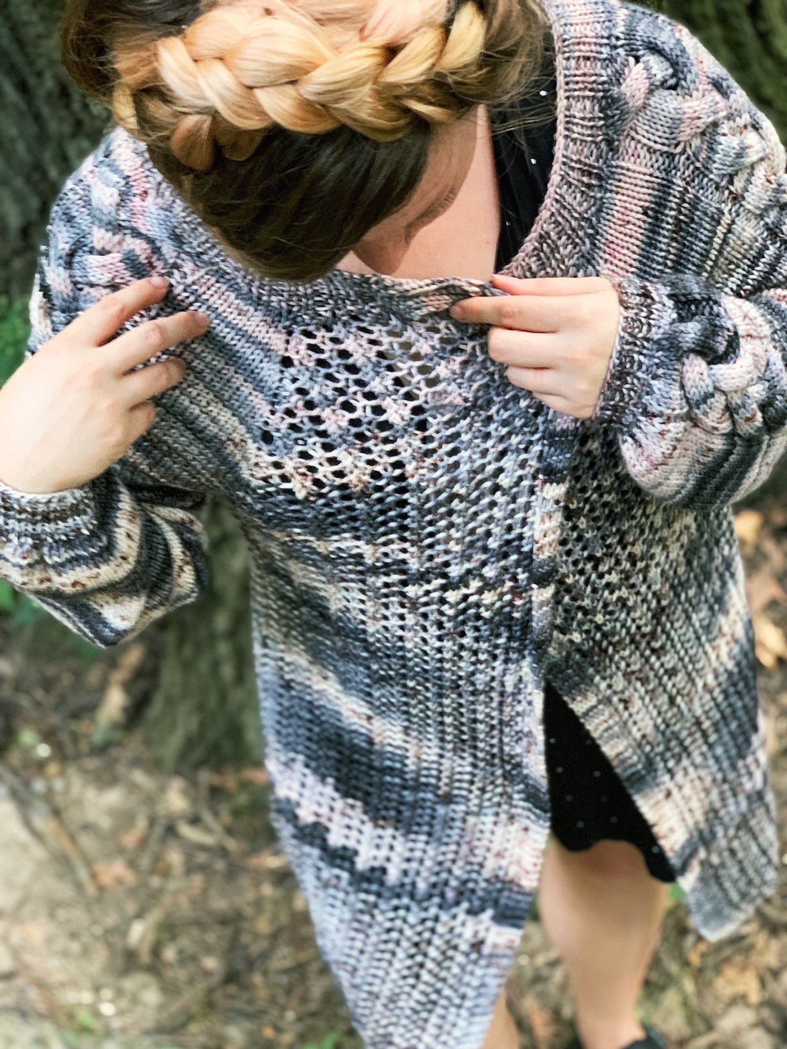 Womens Lace Cable Knit Cardigan Pattern, PDF Pattern, Adelaide Cardigan ...