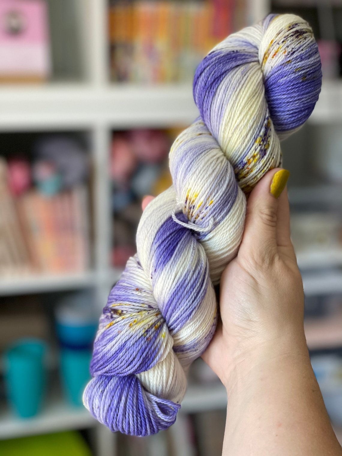 Superwash Merino Yarn Hand Dyed Purple Ombre Yarn King | Etsy