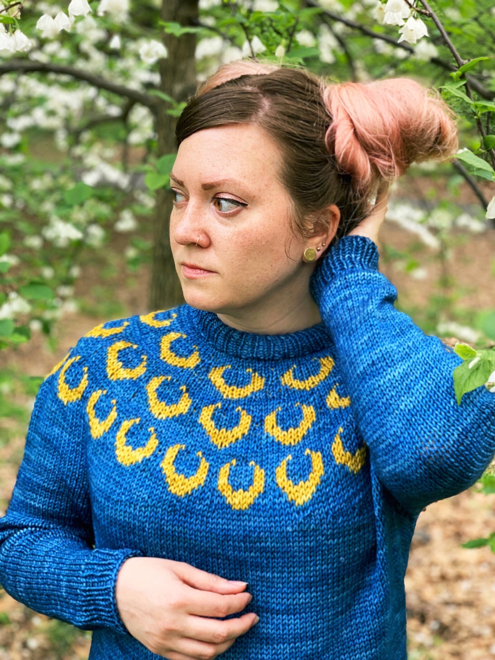 Womens Crescent Moon Knit Sweater Pattern PDF Pattern - Etsy