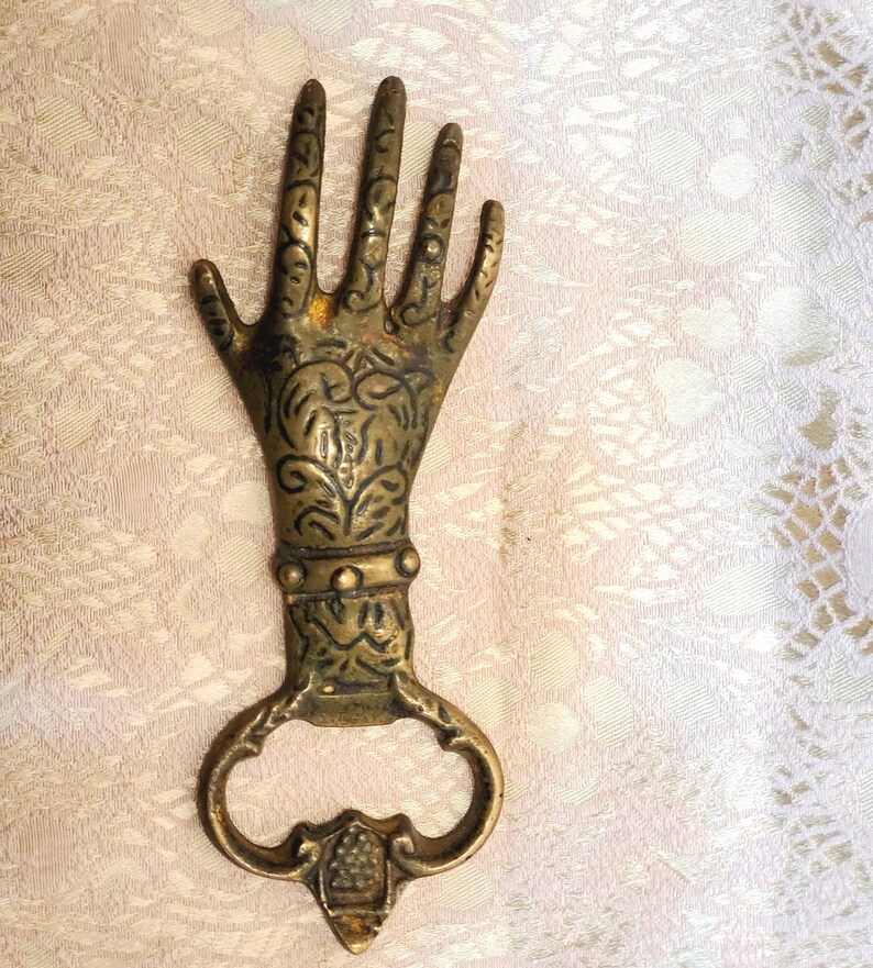 Henna Hand, Brass Sculpture, Wall Display or Bottle Opener - Etsy