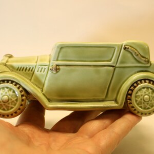 Vintage Relpo, Ceramic, Antique Car Planter, 7 Inches, Green - Etsy