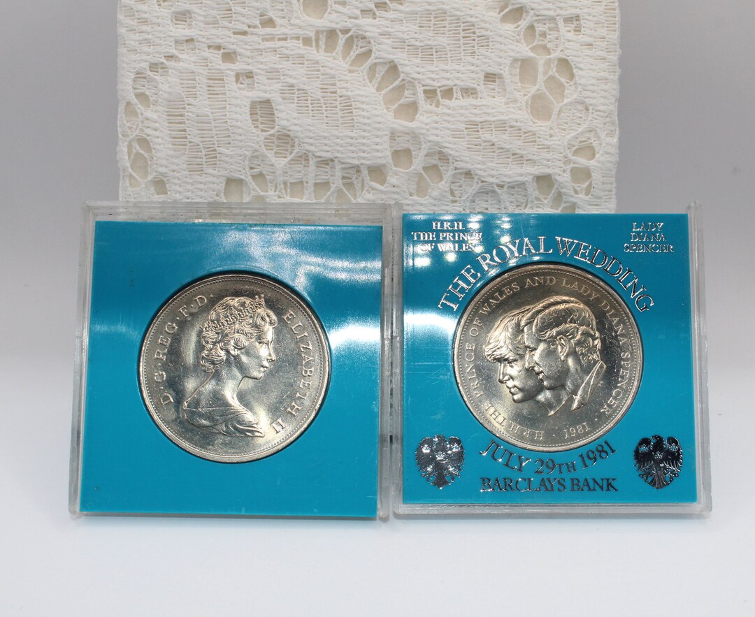 Pair Charles and Diana Wedding Commemorative Coin 1981 - Etsy