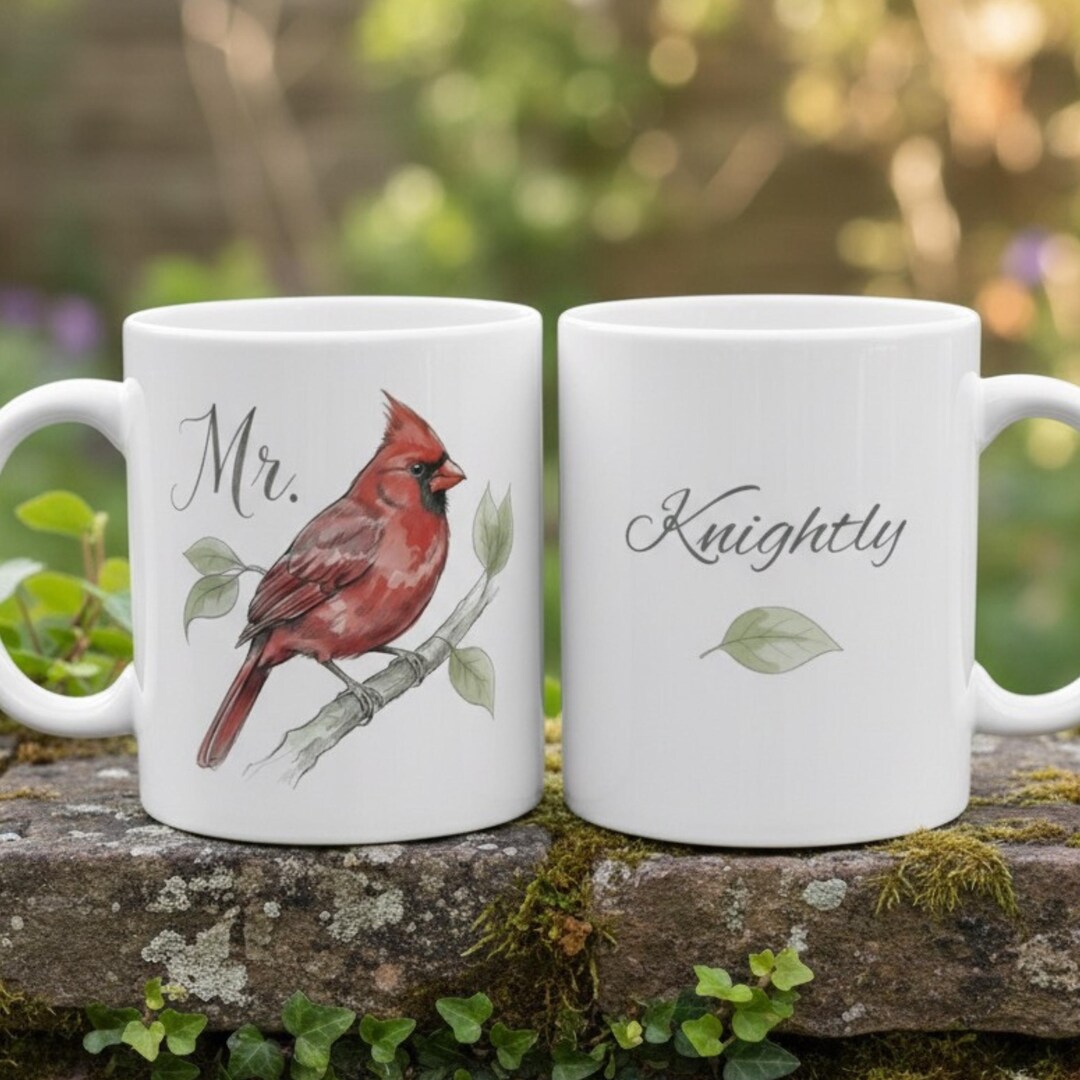Cardinal Couple Coffee Mug Set, Valentine's Day Gift - Etsy