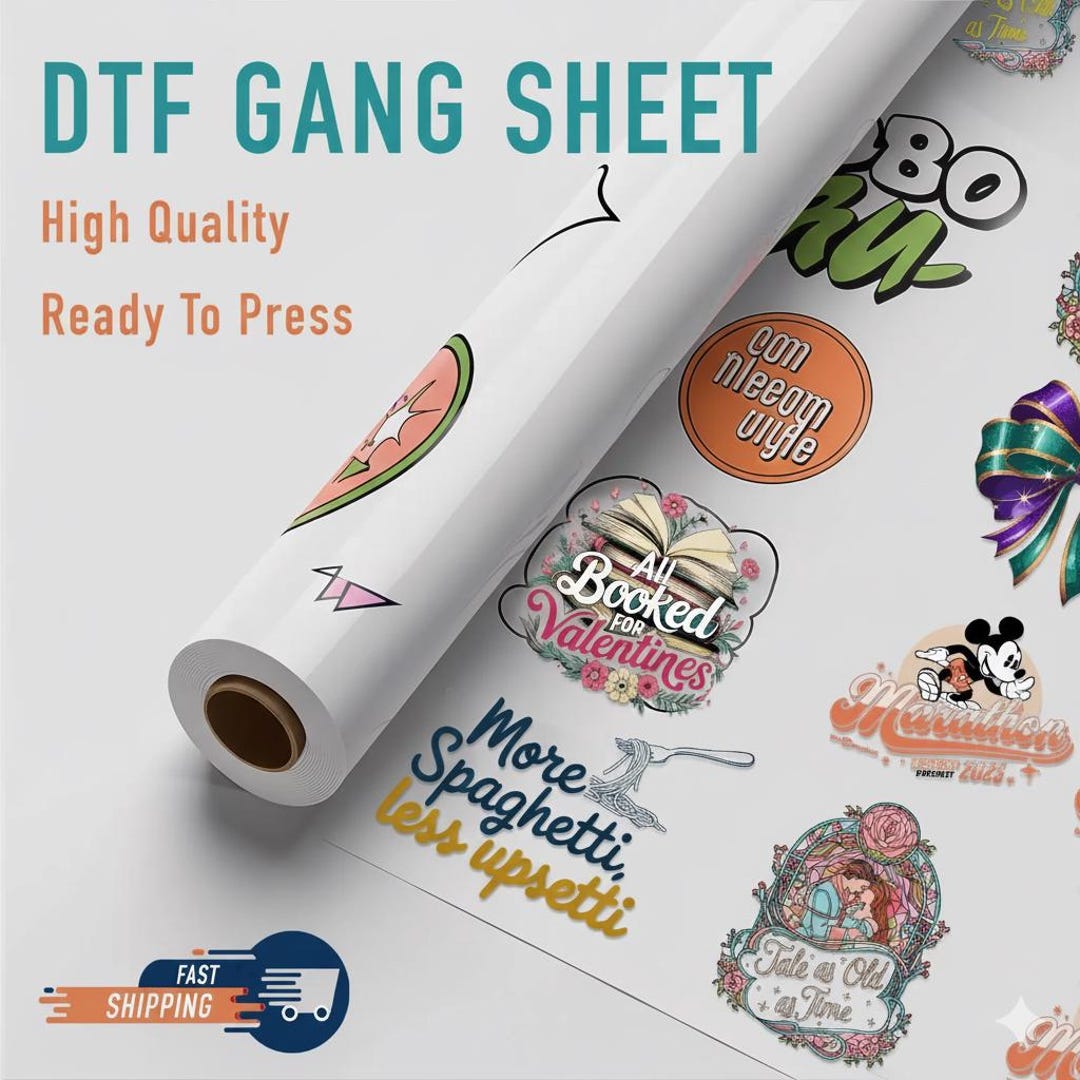 Custom Text Logo, DTF Transfer Personalized, Ready to Press Iron-on ...