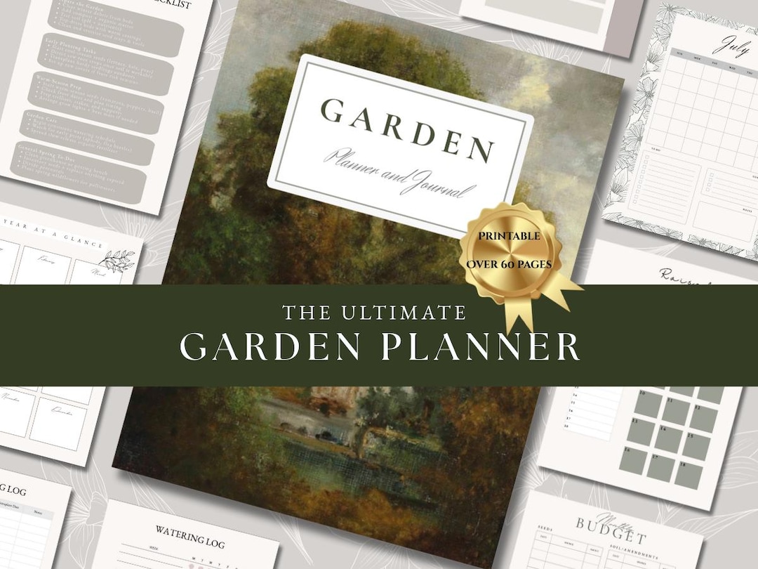 Ultimate Garden Planner Printable | 60+ Page Gardening Journal | Seed ...