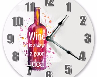 Wine clock | Etsy