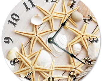 Seashell wall clock | Etsy